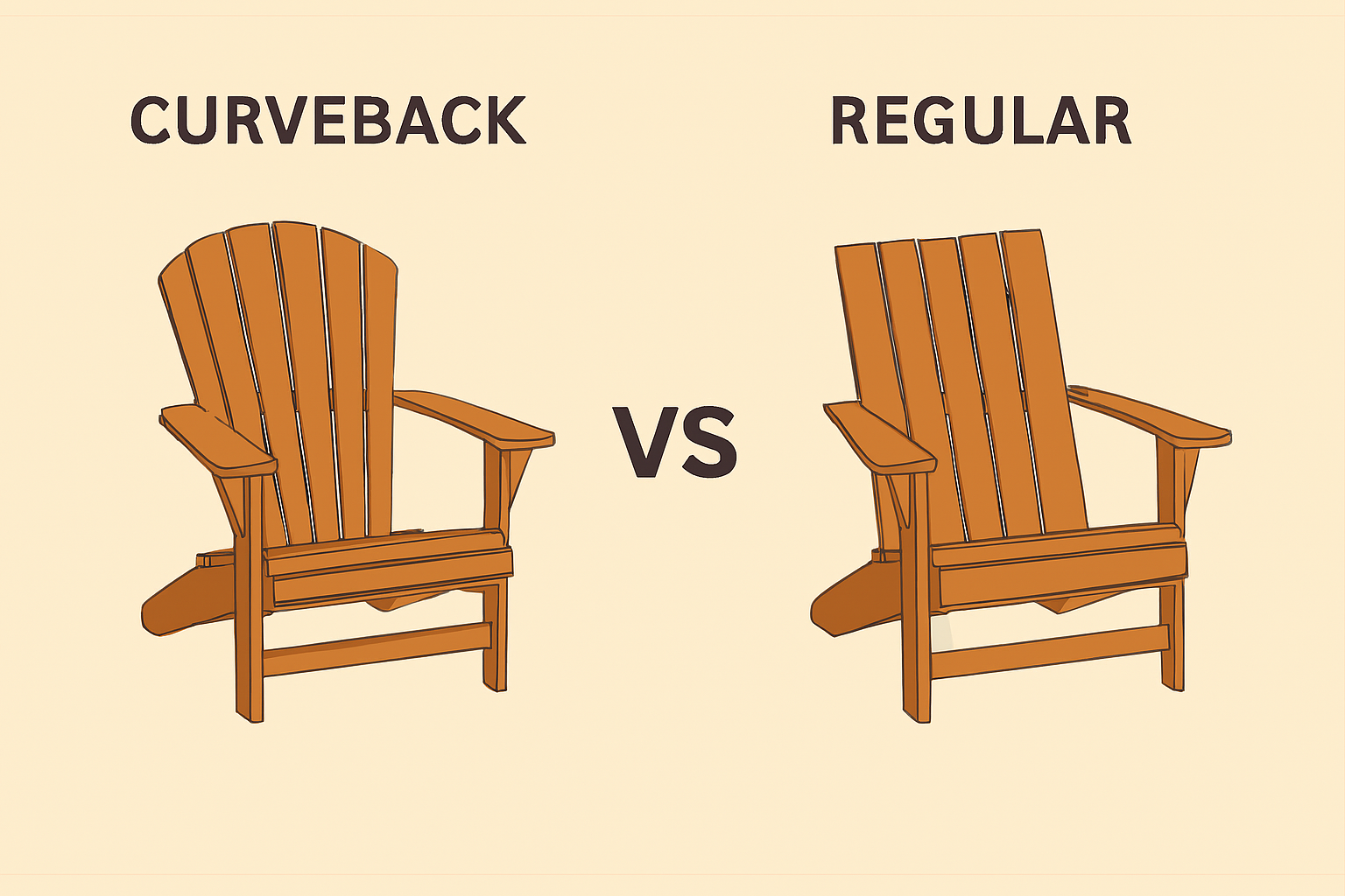 Polywood Curveback vs Regular - Classic Outdoor